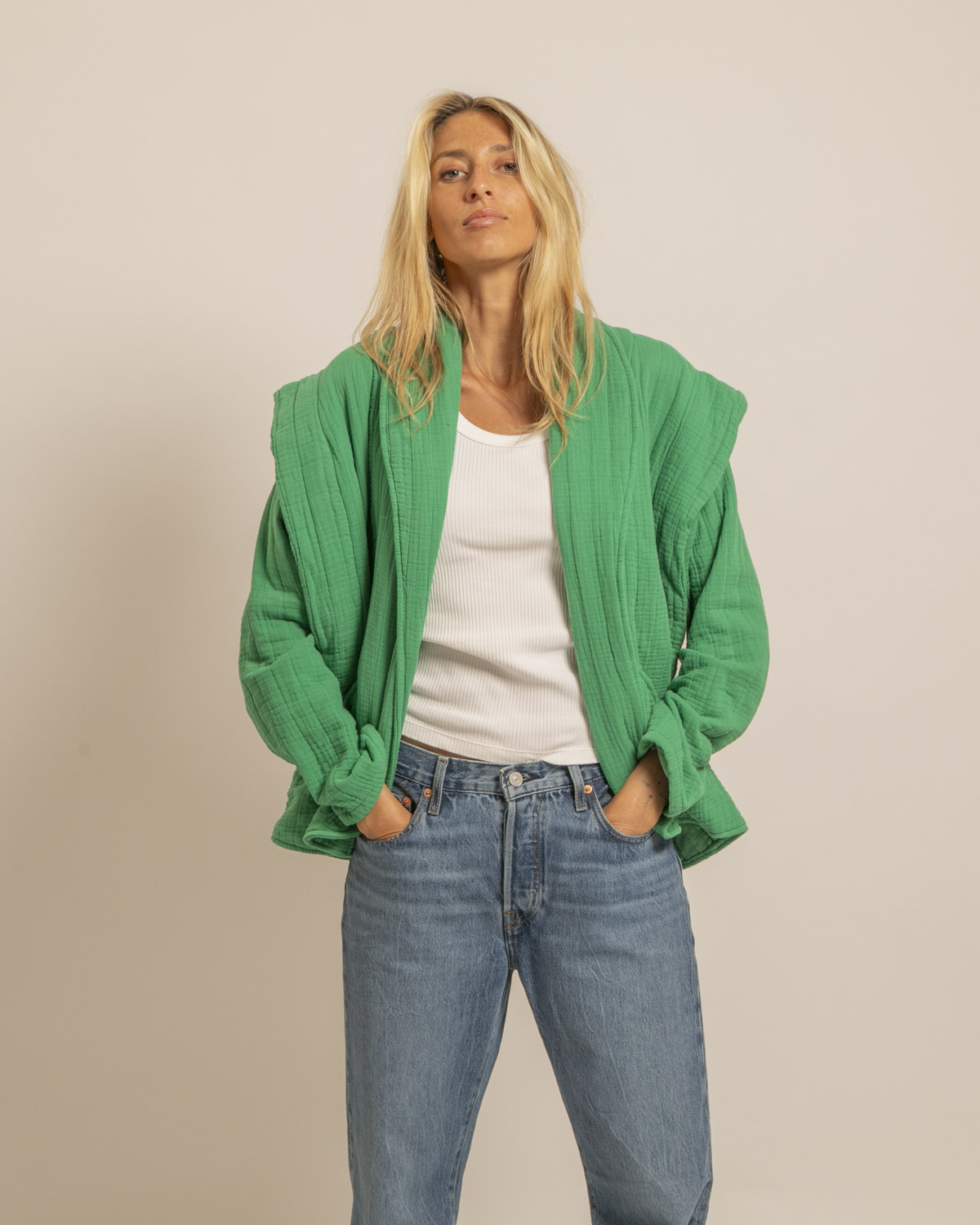 Kimono San Francisco Vert - Aokyanos